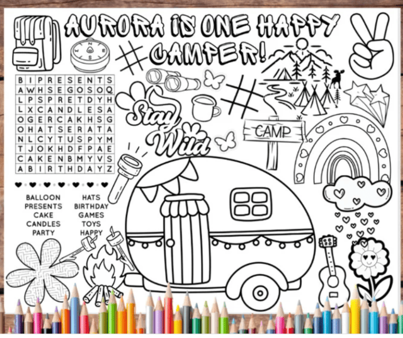 One Happy Camper Birthday: Food, Decor, Games & More! - On The Go Fam