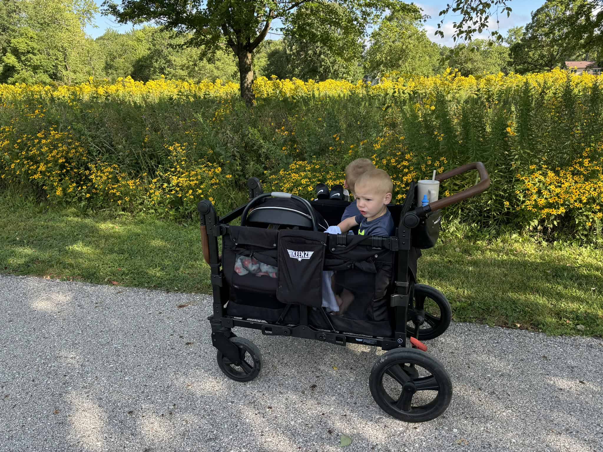 Keenz Vyoo 4-Seater Stroller Wagon Review (Mom of 3) - On The Go Fam